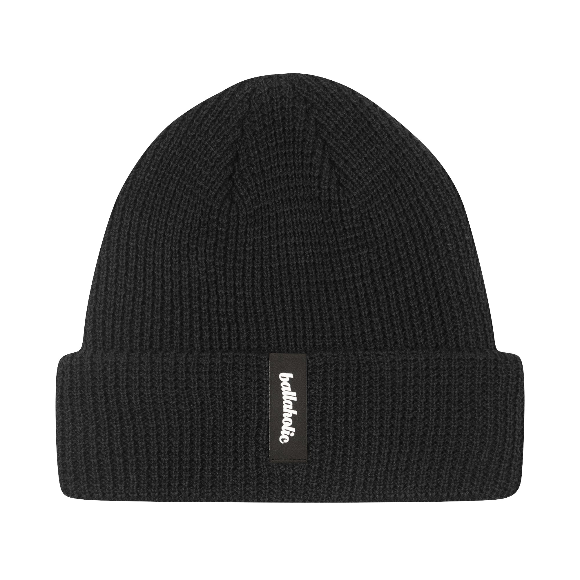 Logo Label Beanie (black/black) – ballaholic